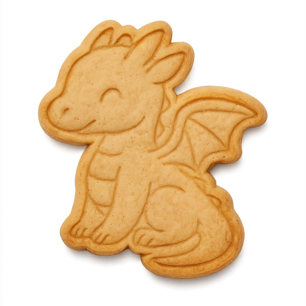 Fantasy Baby Dragon Cookie Cutter - 4x3.5" Creative Kids Baking Fun ...